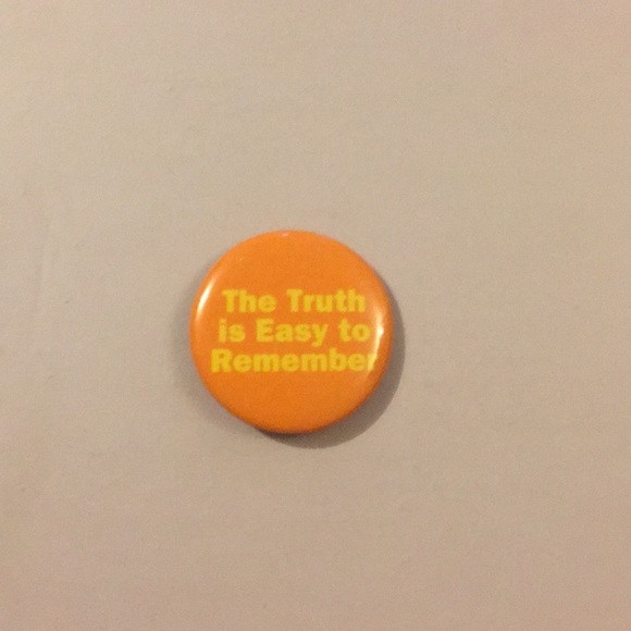 American Girl | Accessories | Vintage The Truth Is Easy To Remember Pin ...